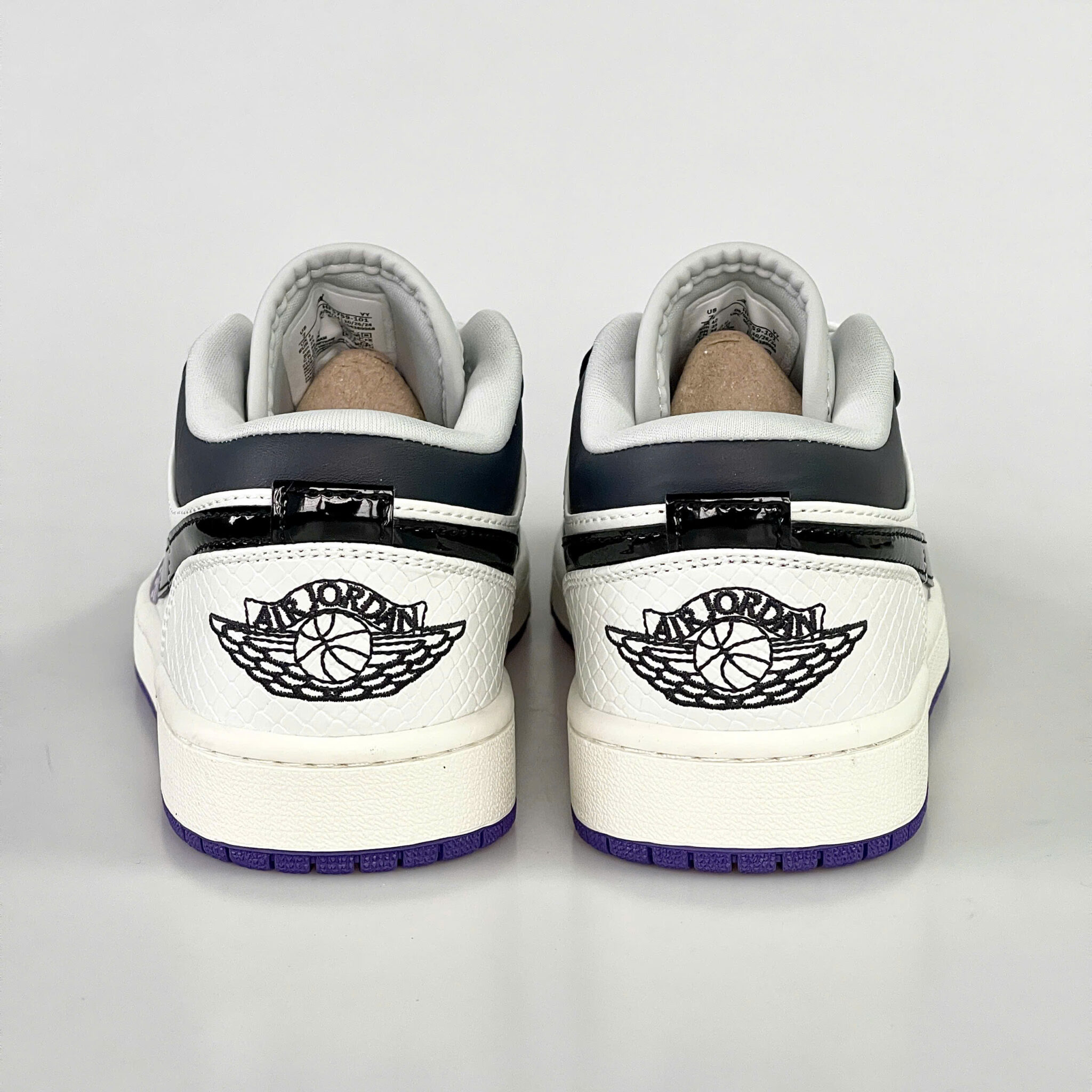 Nike Jordan 1 Low Rắn Đen Trắng Tím REP 1:1 – GIÀY XSHOP